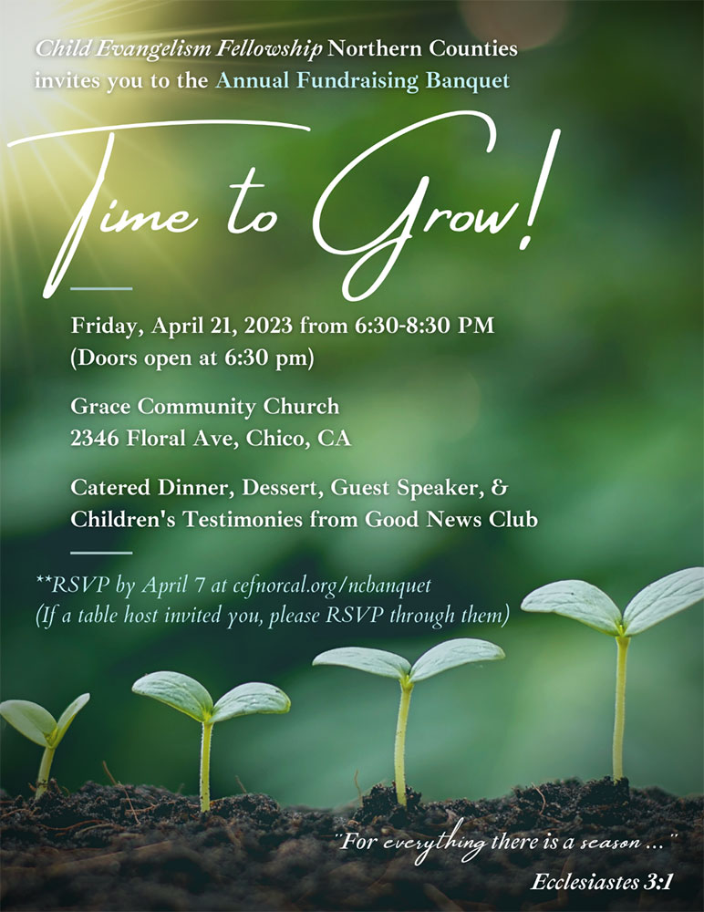 NC Banquet Registration at Child Evangelism Fellowship NorCal